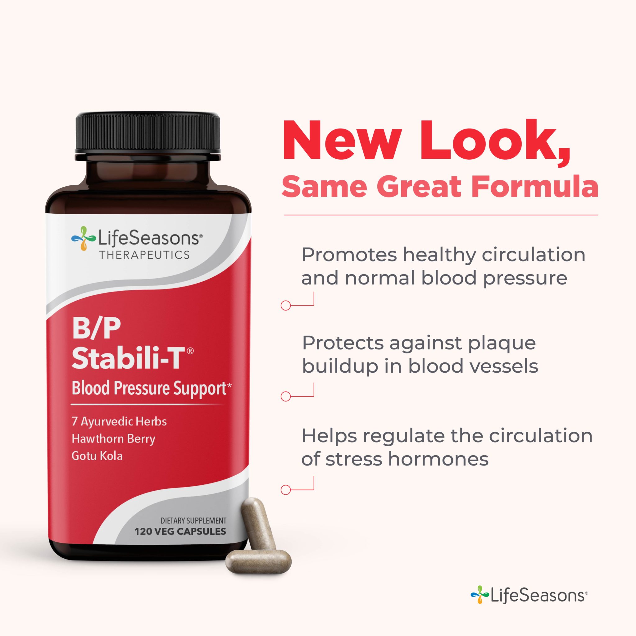 Blood Pressure Supplement. B/P Stabili-T by LifeSeasons