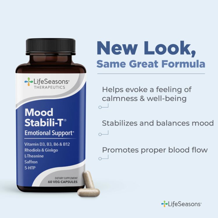 Calming Supplement. Mood Elevator. LifeSeasons Mood Uplift-R Supplement